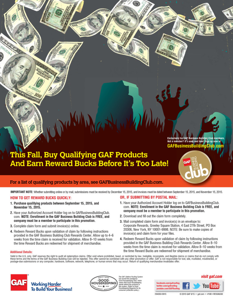 GAF Fall Promo - New Castle Building Products